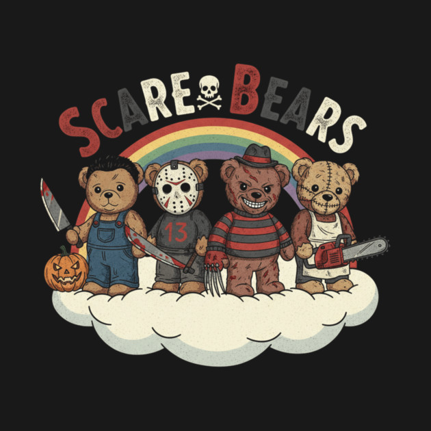 Scare Bears Horror Movie Characters - Scare Bears - T-Shirt | TeePublic