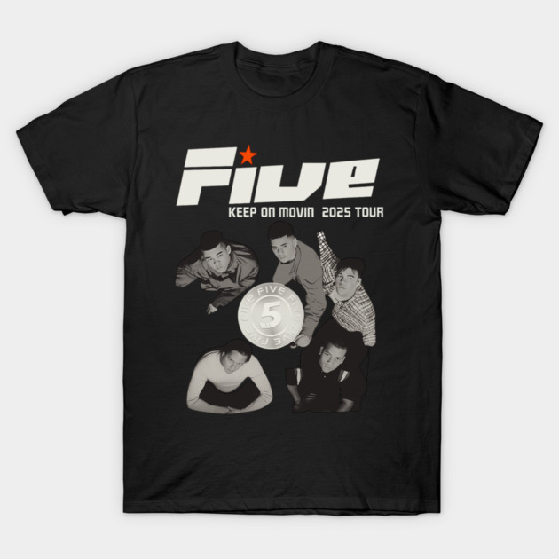 Five Boy Band - Keep on Movin 2025 Uk Tour matching - Five Band - T ...