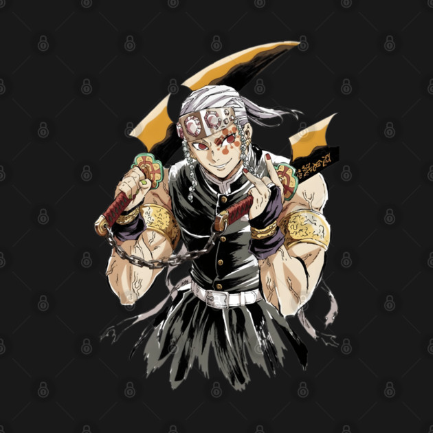 Sound Hashira Tengen Uzui - Anime Custom Print - T-Shirt | TeePublic