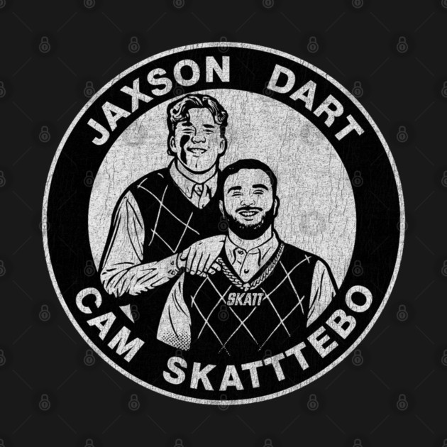Jaxson Dart & Cam Skattebo - Jaxson Dart Bw - Long Sleeve T-Shirt ...