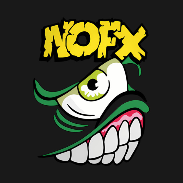NOFX Manic Cartoon Face Logo Punk Rock Speed Style - Nofx - T-Shirt ...
