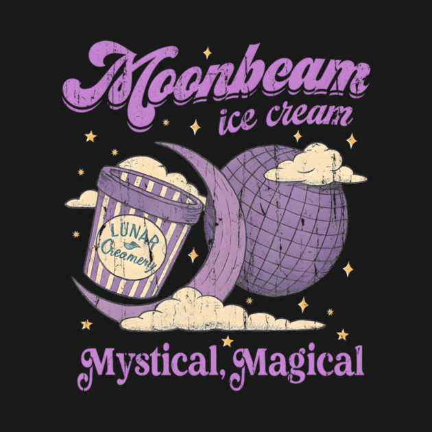Moonbeam Ice Cream Mystical Magical - Custom Printed Top - T-Shirt ...