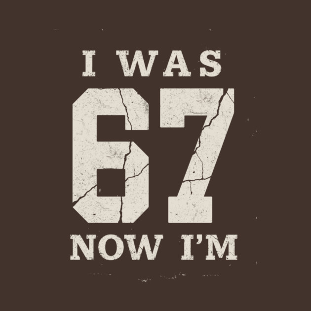 I was 6 Now I'm 7 67 Six Seven Meme 7 Years Old Birthday - 6 7 - T ...