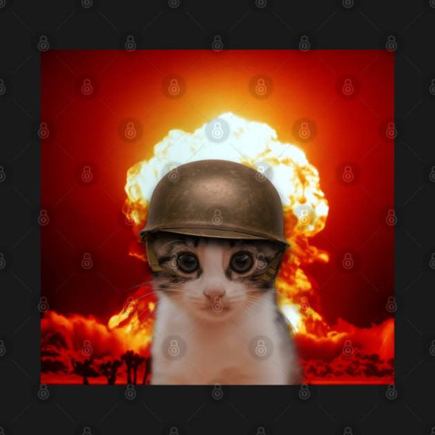 Funny Explosion Cat - Cat Meme - T-Shirt | TeePublic