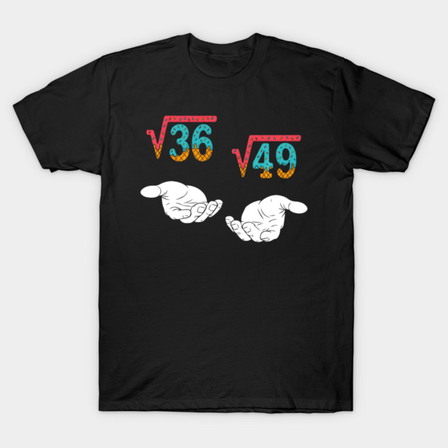 Square Root 36 49 67 Ice Cream Drip Math Teacher - Math Teacher Humor ...