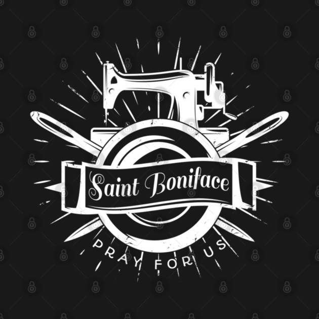 St Boniface Patron Sewing Tailors Tools Catholic Saint Icon - St ...