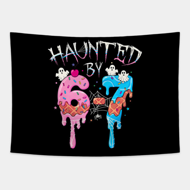 Haunted By 6 7 Halloween Ghost Gen Alpha Ice Cream Drip - Halloween ...