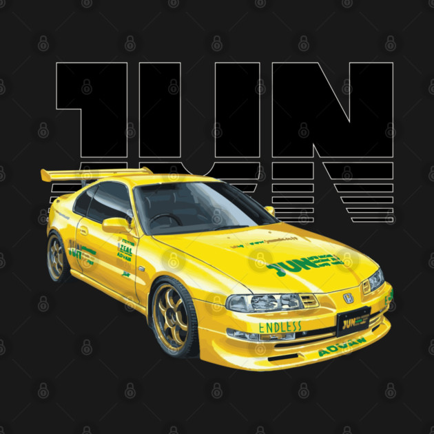 jun auto bb1 4th gen lude jtcc mugen 4ws h22 jdm tuner type sh - Initial D - T-Shirt | TeePublic
