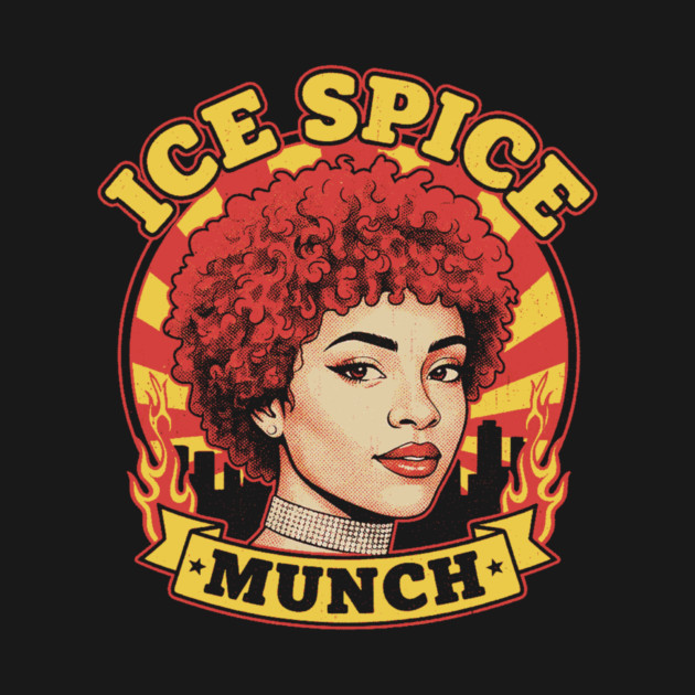 Ice Spice Rapper Face - Ice Spice - T-Shirt | TeePublic