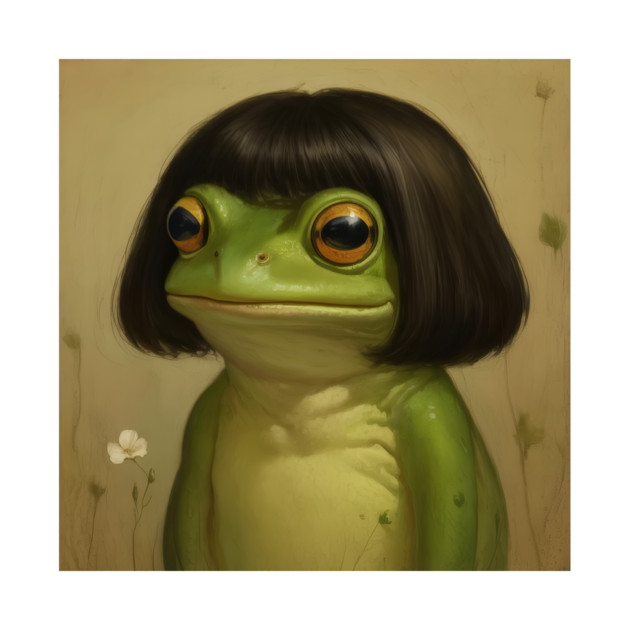 Frog Bob Haircut Meme Funny - Frog Bob Haircut - T-Shirt | TeePublic