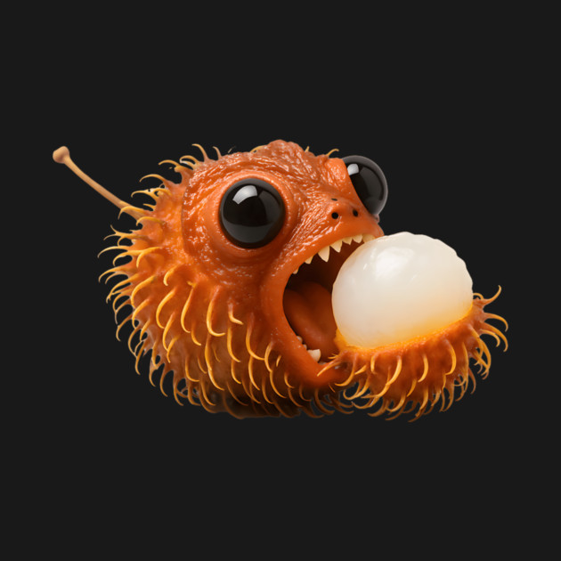 Niche Fruits Lychee Brainrot Viral Fruit Italian - Lychee Meme - T ...