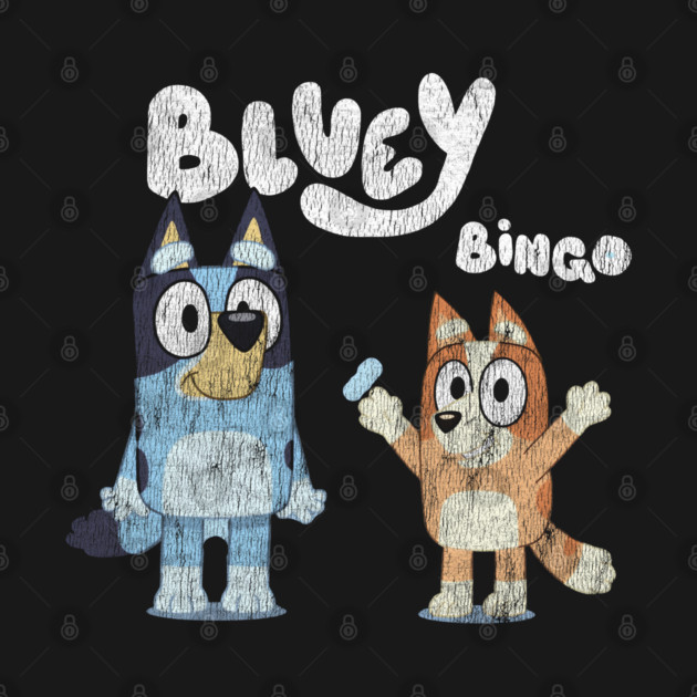 Bluey & Bingo Vintage - Bluey And Bingo - T-Shirt | TeePublic