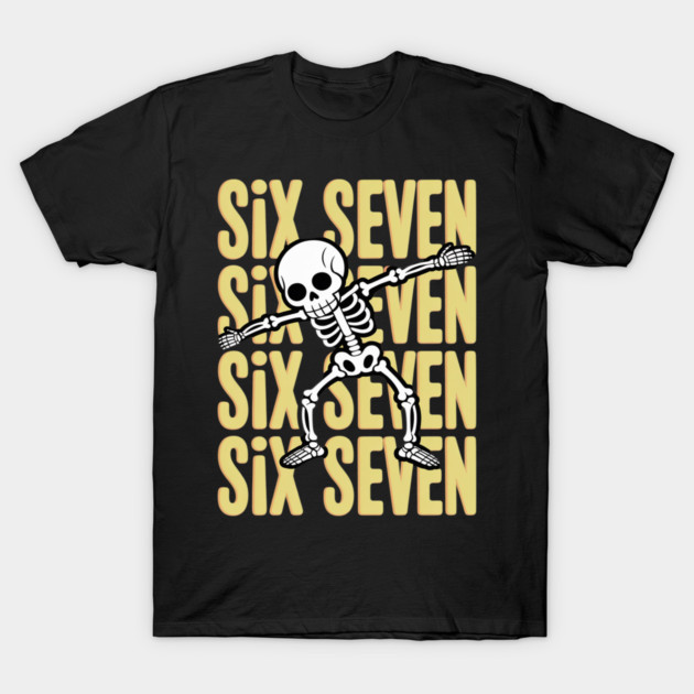 67 Halloween Funny Six Seven Meme Brain.rot Skeleton Kids Boys - 6 7 ...