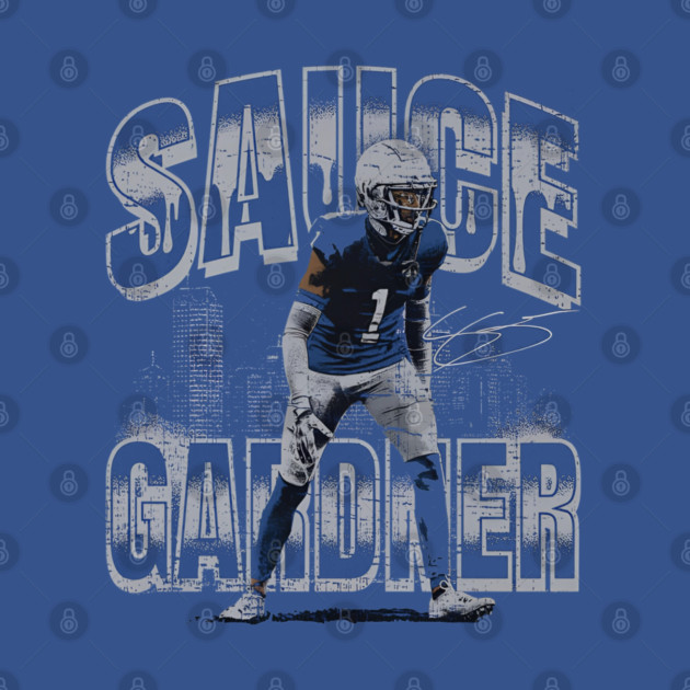 Sauce Gardner Indianapolis Skyline - Sauce Gardner - T-Shirt | TeePublic