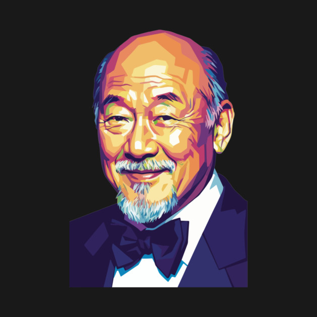 Mr. Miyagi pop art style - Karate Kid - T-Shirt | TeePublic