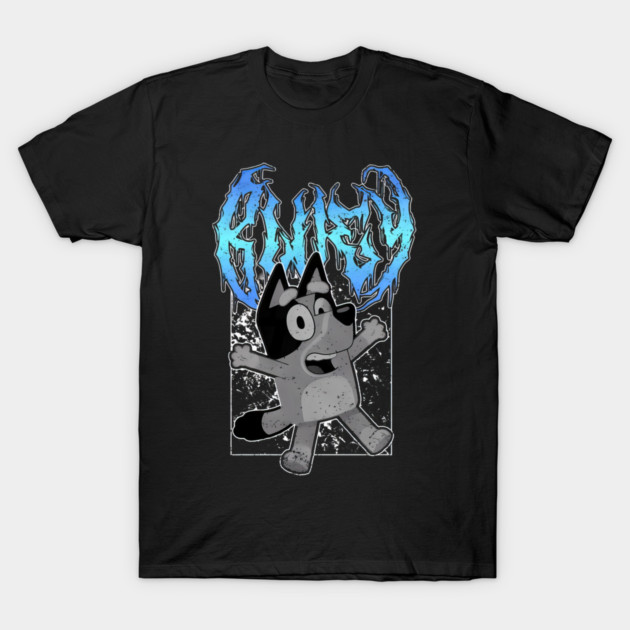 Bluey And Bingo Metal Bluey Deathmetal Halloween - Bluey - T-Shirt ...
