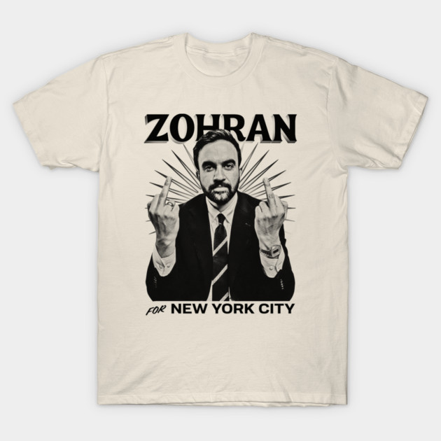 zohran-mamdani Middle Finger Vintage 80s - Zohran Mamdani - T-Shirt ...