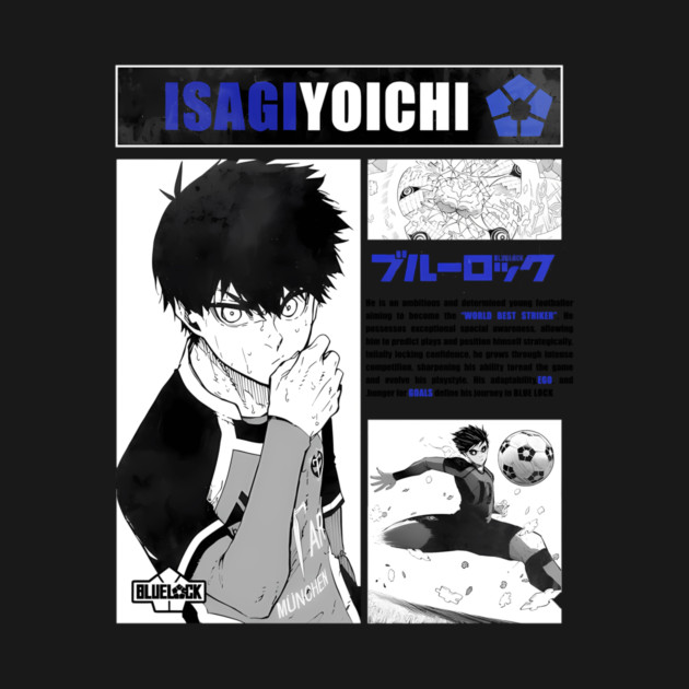 Isagi Yoichi The Best Striker Art - Best Striker Art - T-Shirt | TeePublic
