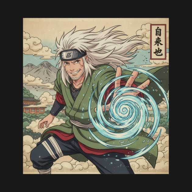 The Toad Sage of Mount Myoboku - Jiraiya - T-Shirt | TeePublic