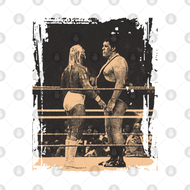 Andre the Giant vs Hulk Hogan - Andre The Giant - T-Shirt | TeePublic
