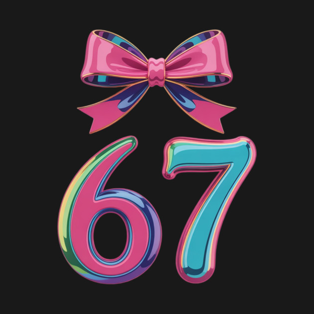 6 7 Kids Girls Six Seven 6 7 Meme Gen Alpha Slang - 67 - T-Shirt ...