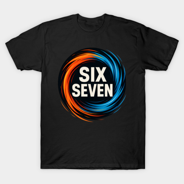 Gen Alpha Slang Six Seven Neon Swirl Trendy Design - Gen Alpha Slang ...