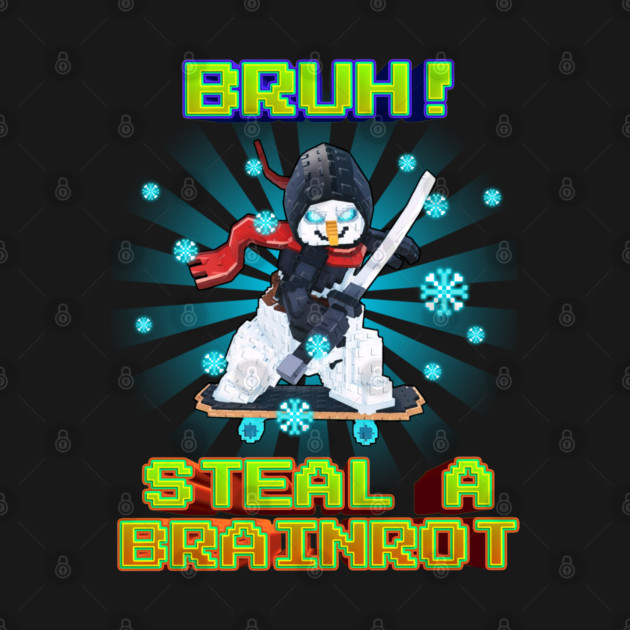 Bruh Frio Ninja Funny Steal a Brainrot for Boys Kids Teens - Italian ...