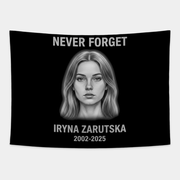 Iryna Zarutska Memorial - Justice For Iryna Zarutska - Tapestry | TeePublic