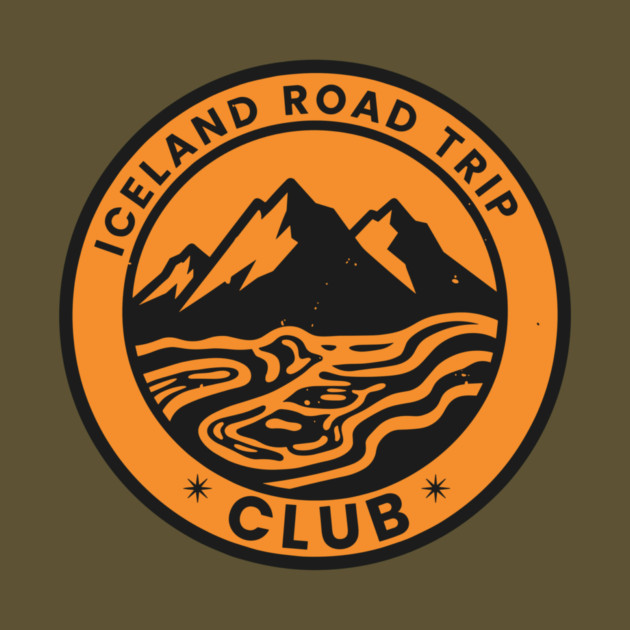 Iceland Road Trip Club Adventure Badge - Iceland Road Trip - T-Shirt ...