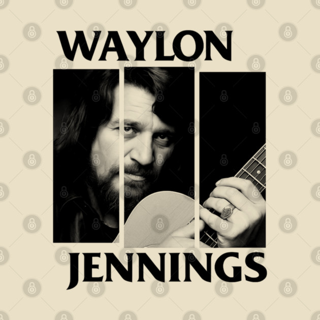 Waylon Jennings // Bt - Waylon Jennings - T-Shirt | TeePublic