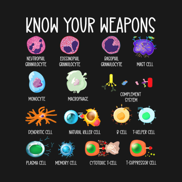 Immune System Know Your Weapon - Immune System Support - T-Shirt ...