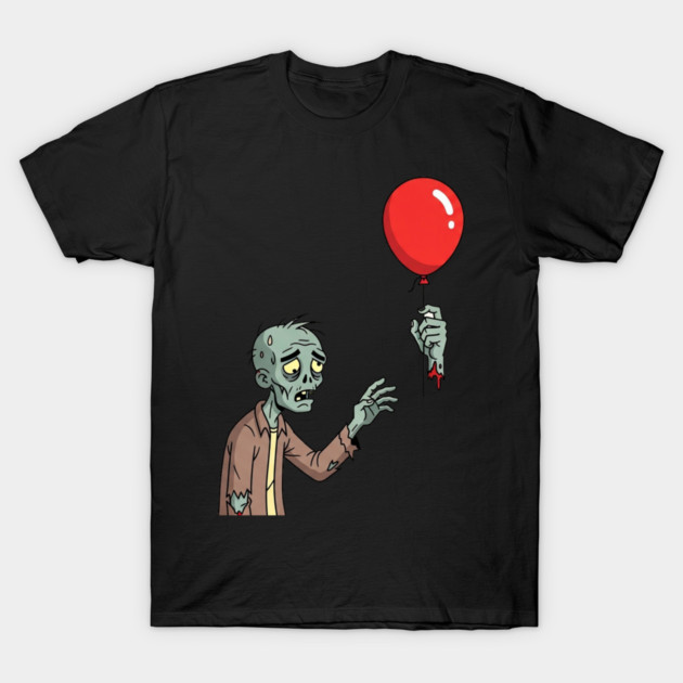 Undead with Balloon - Zombie - T-Shirt | TeePublic