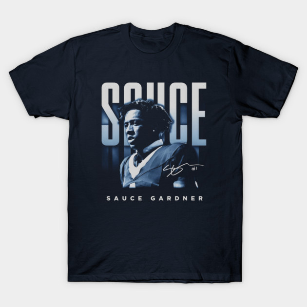 Sauce Gardner Indianapolis Bitmap - Sauce Gardner - T-Shirt | TeePublic