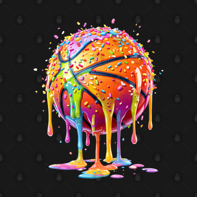 Basketball Ice Cream Drip For Youth Basketball - Basketball Drip - T ...