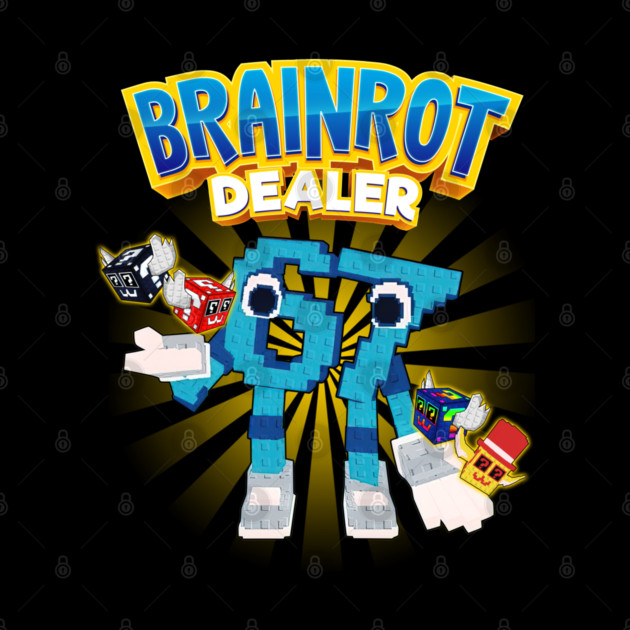 Funny Brainrot Dealer 67 Six Seven with Lucky Blocks Steal a Brainrot ...