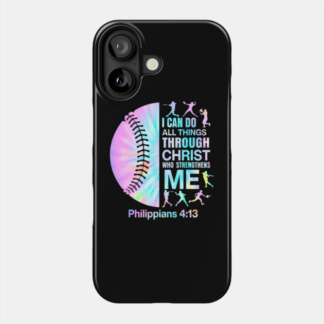 Christian I Can Do All Things Through Jesus Baseball - Christian Faith ...