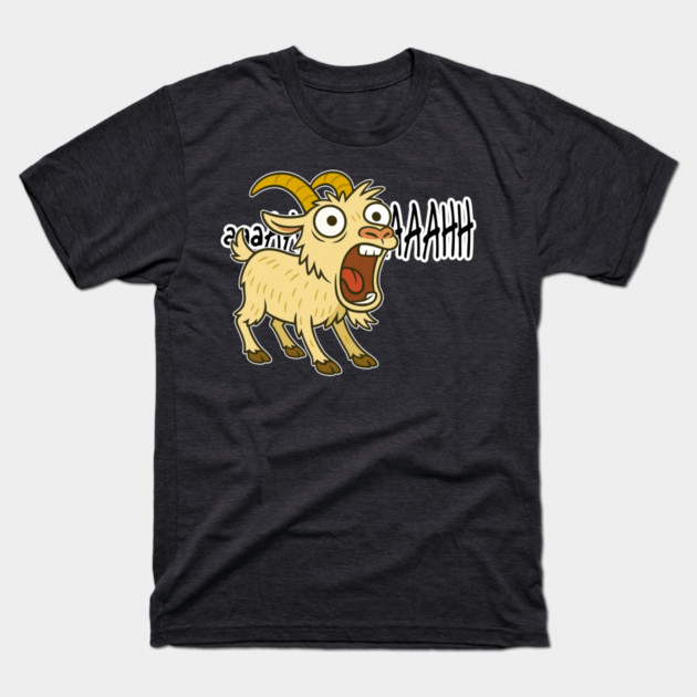 Unhinged Goat - Goat Funny - T-Shirt | TeePublic