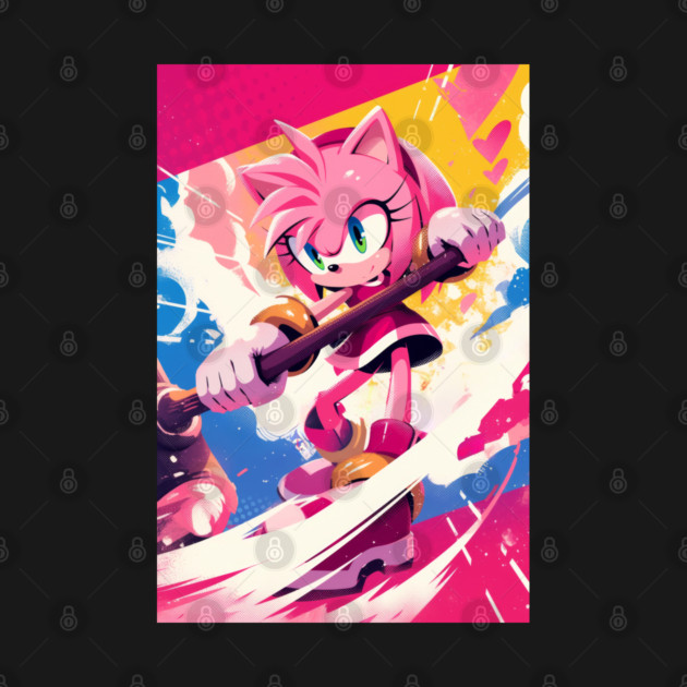 Amy Rose Piko Piko Swing - Amy Rose - T-Shirt | TeePublic