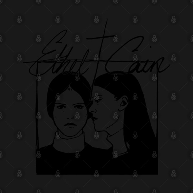 Black Silhouette Ethel Face - Custom Printed Ethel - T-Shirt | TeePublic