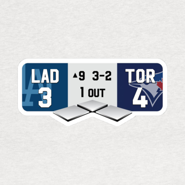 Dodgers vs Blue Jays World-Series-Scoreboard, Dodgers WIN, Top of the ...