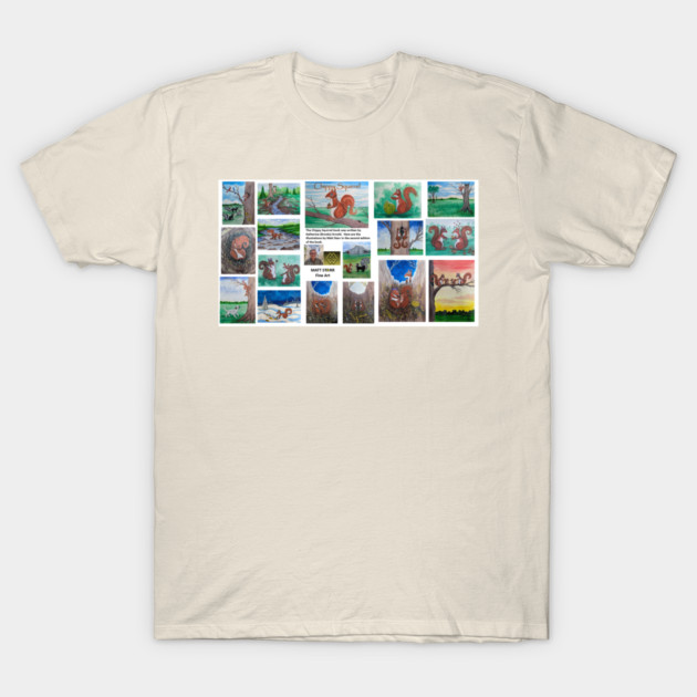Chippy Squirrel book illustrations - Squirrel - T-Shirt | TeePublic