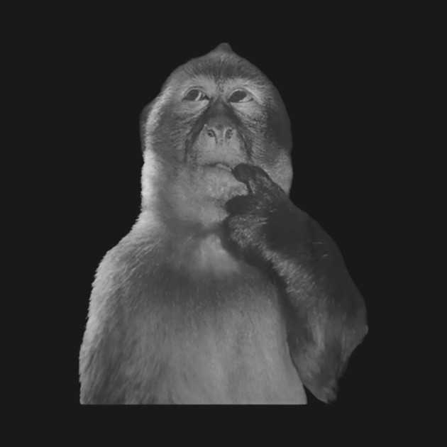 Funny Thinking Monkey – Hilarious Monkey Meme - Funny Monkey Thinking ...