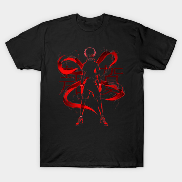 Tokyo Ghoul Kaneki Ken Red Kagune Anime Art - Kaneki Ken - T-Shirt ...