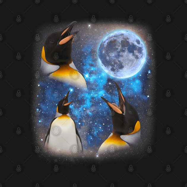Three Penguins Howling At The Moon Weird Penguin - Weird Meme Penguin ...