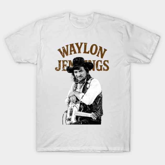 Vintage Music Country Waylon Jennings - Waylon Jennings - T-Shirt ...