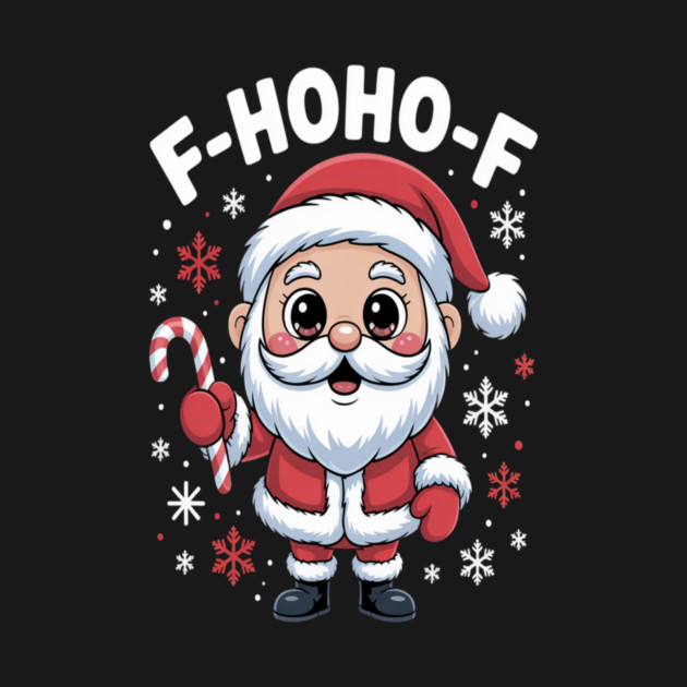 Funny Santa HOHO Candy Cane Christmas - Funny Santa Hoho Candy Cane ...