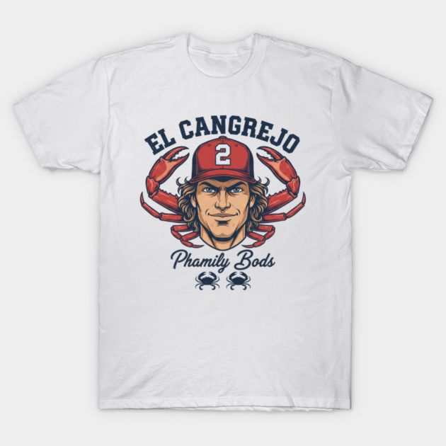 Phillies Harrison Bader Tots El Cangrejo - Phillies - T-Shirt | TeePublic