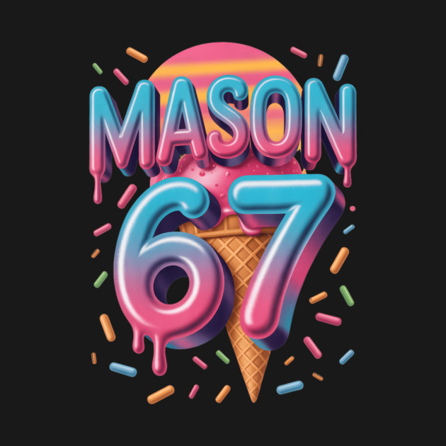 Mason 67 Ice Cream Baseball Drip - Custom Baseball Drip - T-Shirt ...