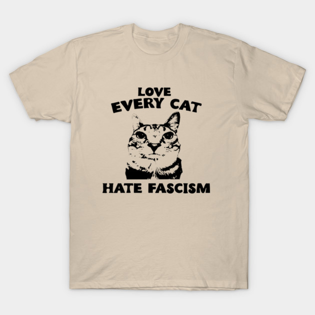 love every cat hate fascism, Punk Cat Antifa Shirt, Anti Fascism Gift ...