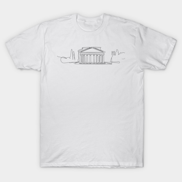Ancient Greek Temple Design - Architecture - T-Shirt | TeePublic